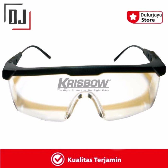 Jual Kaca Mata Safety Krisbow/Spectacle Flexible Temple Clear Krisbow ...