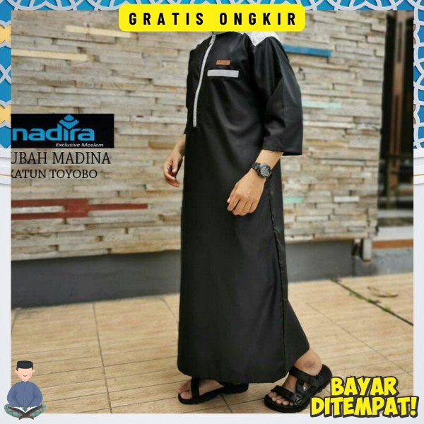 Jual Juba Shalat Ikhwan Ganis Pria Dewasa Kubah Bapak2 Solat Gamis ...