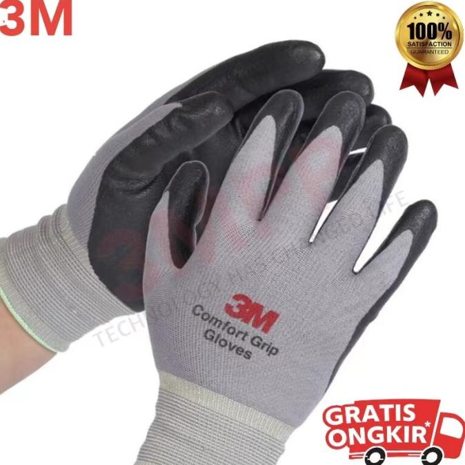 Jual Sarung Tangan 3M Comfort Grip / Safety Glove Karet Listrik Ori ...