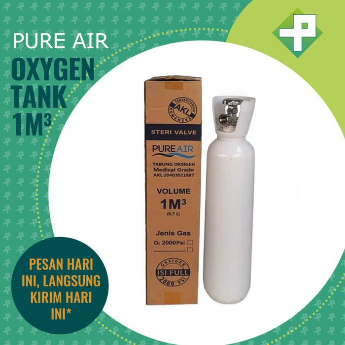 Jual Tabung Oksigen 1M3 Pure Air Medical Grade Isi Full | Shopee Indonesia