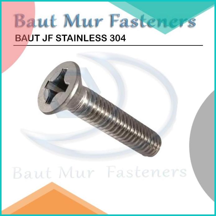 Jual Baut JF Stainless 304 M3 X 10mm 16novz3 perkakas | Shopee Indonesia