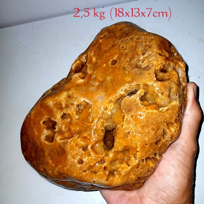Jual [Baru] Batu Yellow Calcite Fosil M-Gajah Kristal 297 Terbatas ...