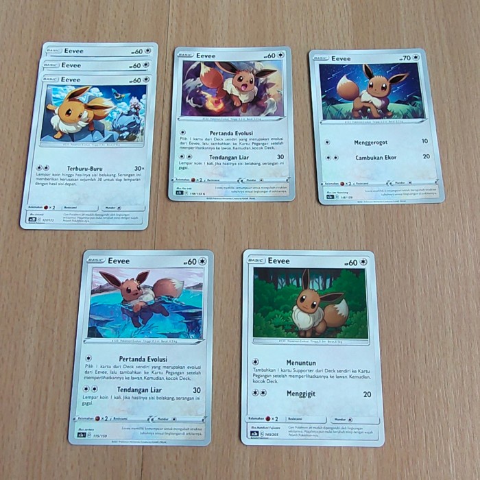 Jual COD Pokemon Tcg Indonesia - Set EeveeEvolutionGx Berkualitas ...
