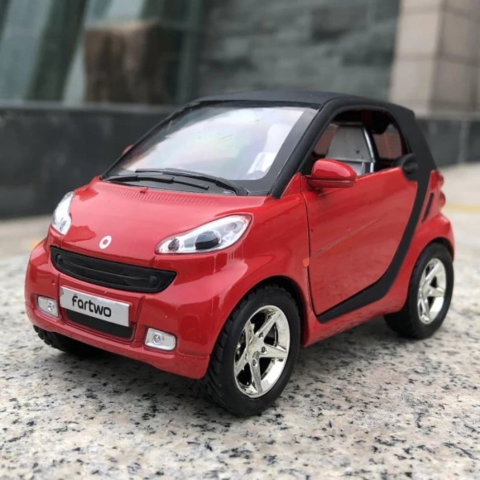 Jual COD Diecast Miniatur Fortwo Mercy Smart 1/32 Lampu Suara Pintu ...