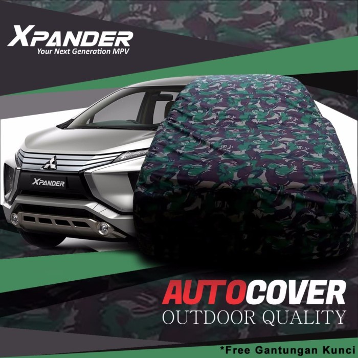 Jual Ready Cover Mobil Body New Xpander Army Waterproof Anti Air ...