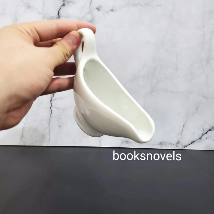 Jual 150Ml Ceramic Sauce Gravy Dressing Boat Teko Saus Saos Bumbu ...