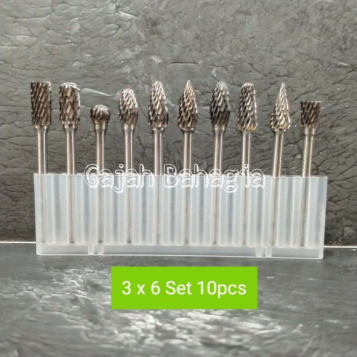 Jual COD Mata Cuner 3Mm X 6Mm Set 10 Pcs Mata Tuner Set Mata Bor Cun ...