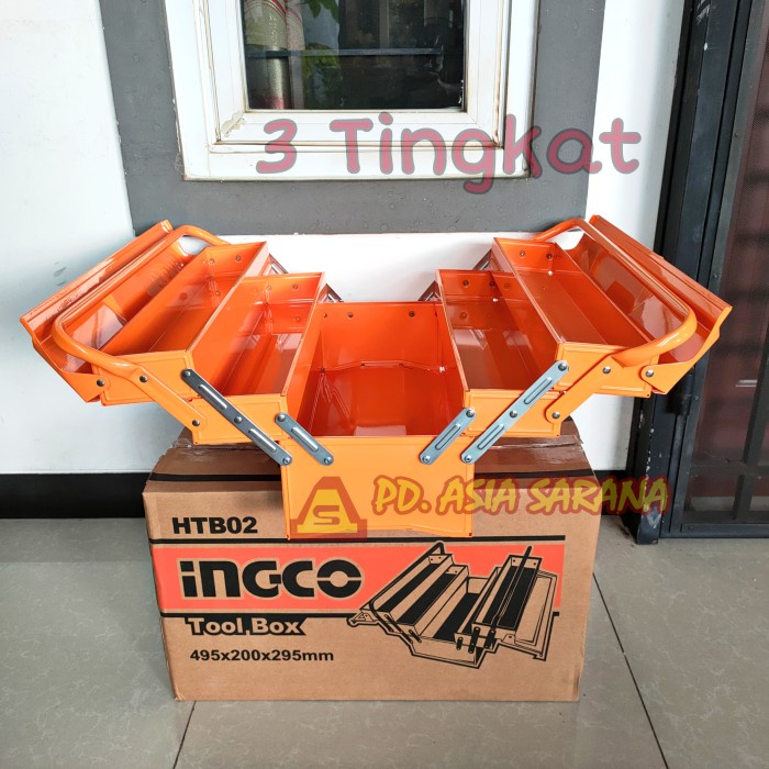 Jual Original Tool Box 3 Tingkat Besi Ingco Htb02 Kotak Alat Perkakas ...