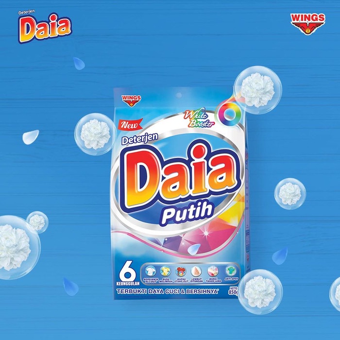 Jual Original Daia Detergent 850Gr 1 Dus Isi 12 Pack - Putih Limited | Shopee Indonesia