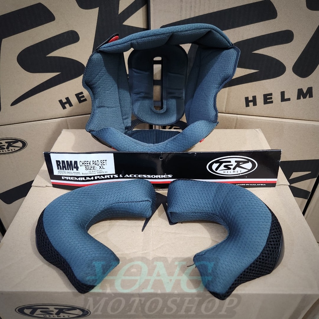 Jual Busa Helm TSR Cheek Pad RAM 4 SET ORIGINAL 100% PREMIUM PARTS ...