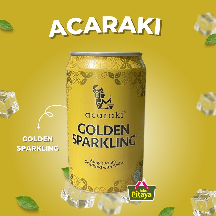 Jual Produk Unggulan] Acaraki Golden Sparkling Minuman Soda Kunyit Asam ...