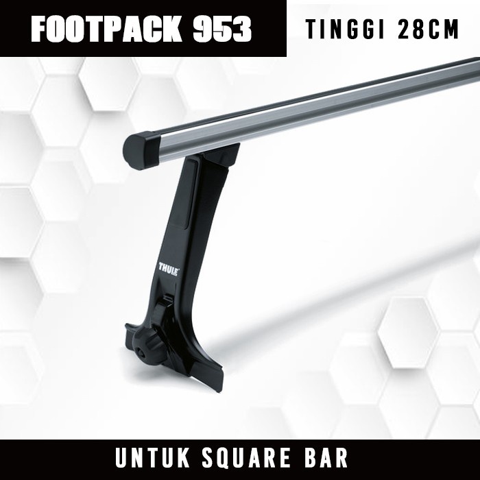 Jual Thule Footpack 951-2 WIng Bar Evo Jeep JK Wrangler Jimny Land ...
