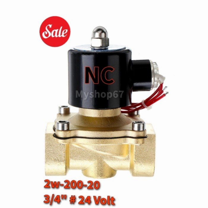 Jual 3/4" Selonoid Valve Kuningan Solenoid 3/4" normale close -Voltase ...