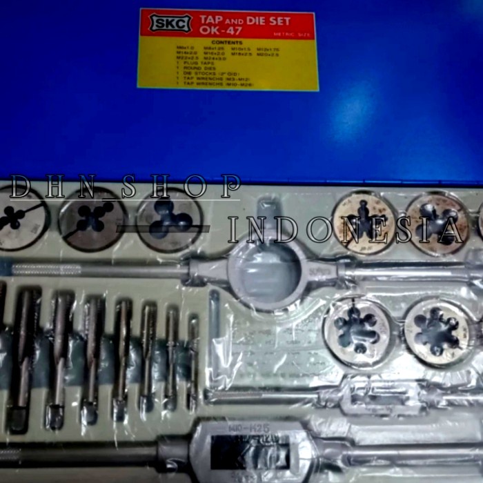 Jual [Original] Tap And Die Set 23 Pcs Skc Japan Ok-47 Type Metric 6 - 24Mm Limited | Shopee ...