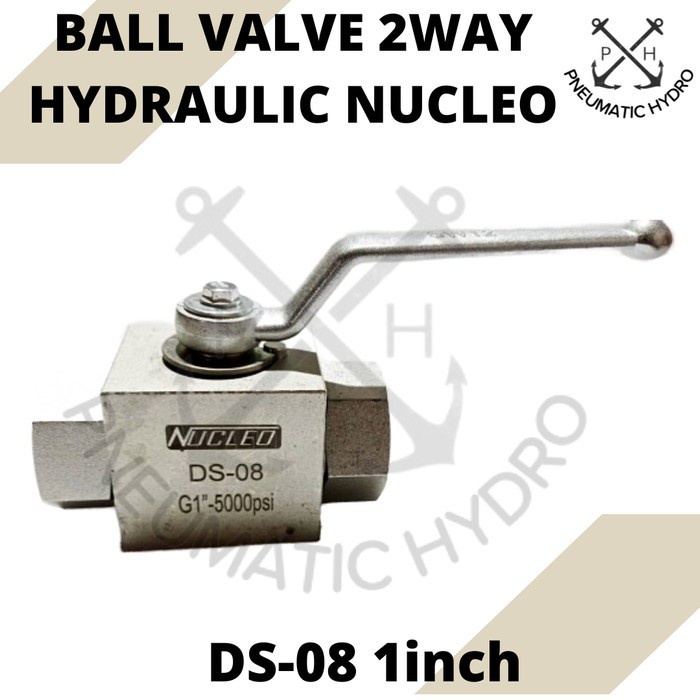 Jual [Original] Ball Valve 2 Two Way Hydraulic 1Inch 5000 Psi Nucleo Ds ...