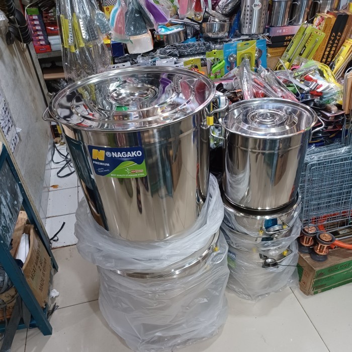Jual [Baru] Panci Polos/Stok Pot 40×40Cm Kapasitas 50 Liter Air ...