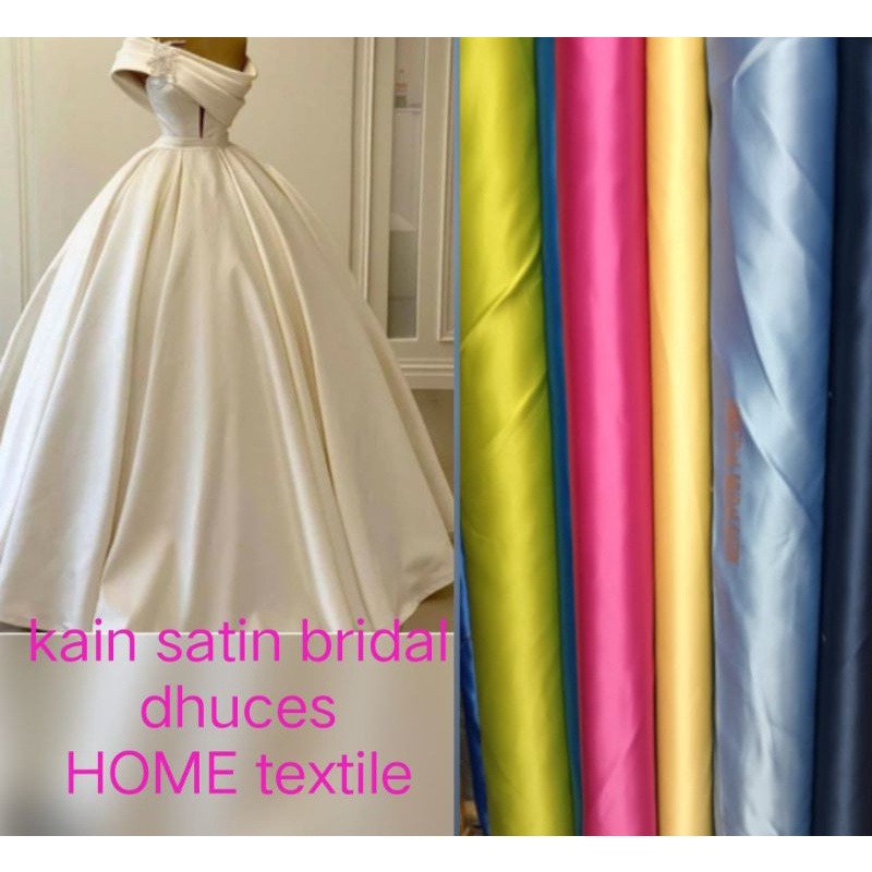 Jual Kain satin Bridal Dhuces / satin royal dutchees premium / kain ...