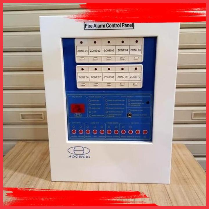 Jual (sent) mcfa control panel fire alarm hooseki 10zone type hs-10l ...