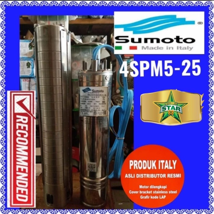 Jual Terbaru Pompa Satelit Italy Sumoto 3Hp 1Phase 5Kubik Sibel Kls Ebara Asp5-25 Harga Spesial ...