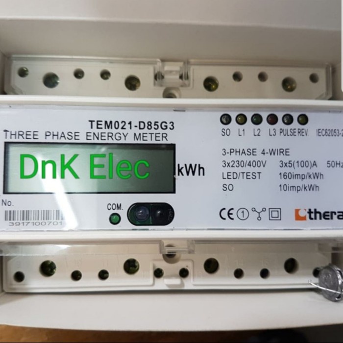 Jual KWH METER 3 PHASE MERK THERA TEM021-D85G3 DIGITAL (LCD) DIRECT ORIGINAL | Shopee Indonesia