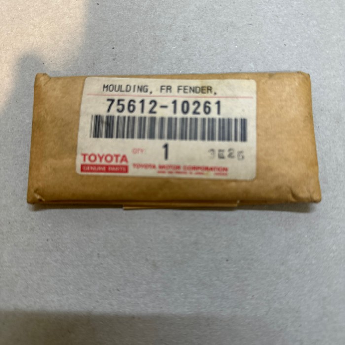 Jual Asli Toyota Ori 75612-10261 Moulding, Front Fender Outside Lh ...