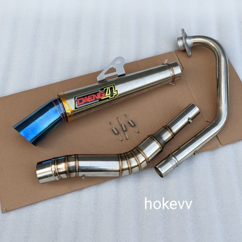 Jual Daeng Sai4 Conical open spacs Exhaust pipe for Raider 150 carb ...