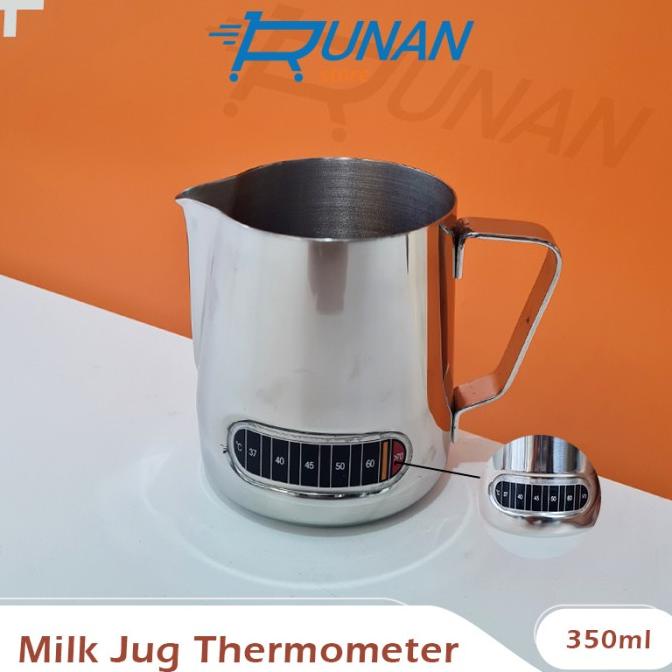 Jual Milk Jug Thermometer 350ml Jug Susu Barista Termometer 350 Latte ...