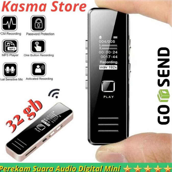 Jual Alat Rekam Suara Portable Perekam Audio Digital Mini Voice ...