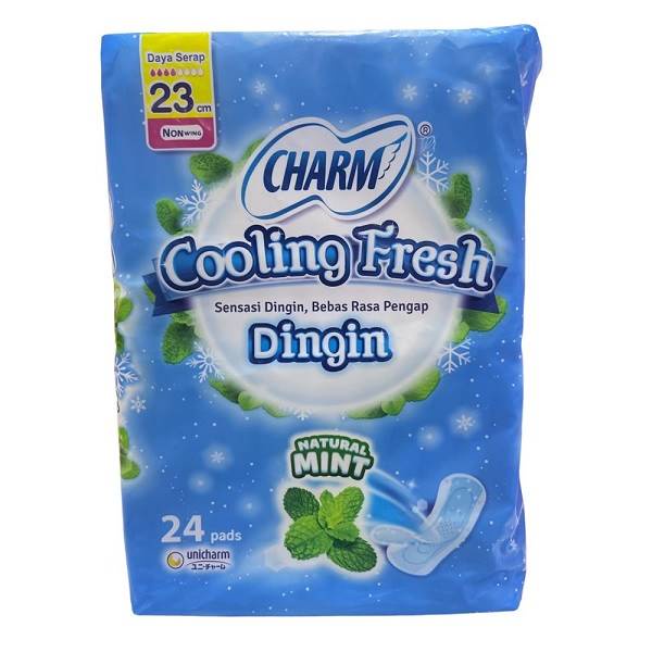 Jual CHARM COOLING FRESH 23 CM NON WING 24 PCS | Shopee Indonesia