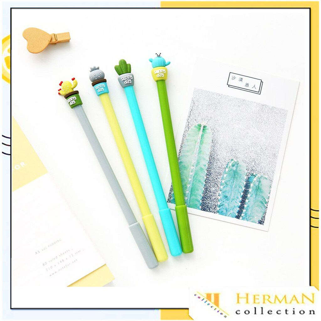 Jual HC Pena Karakter Kaktus Pulpen Cactus Karakter Lucu Warna Warni ...