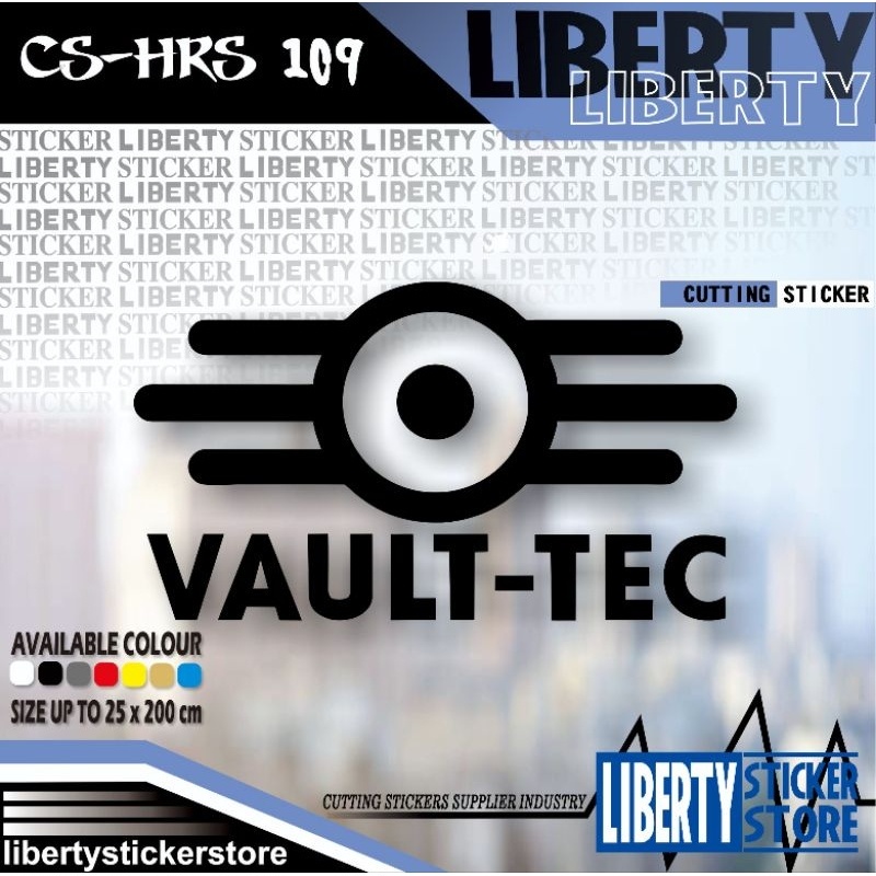 Jual Cutting sticker fallout vault tec logo l Cutting stiker fallout ...