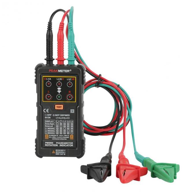 Jual Digital 3 Three Phase Indicator Rotation Sequence Meter Tester ...