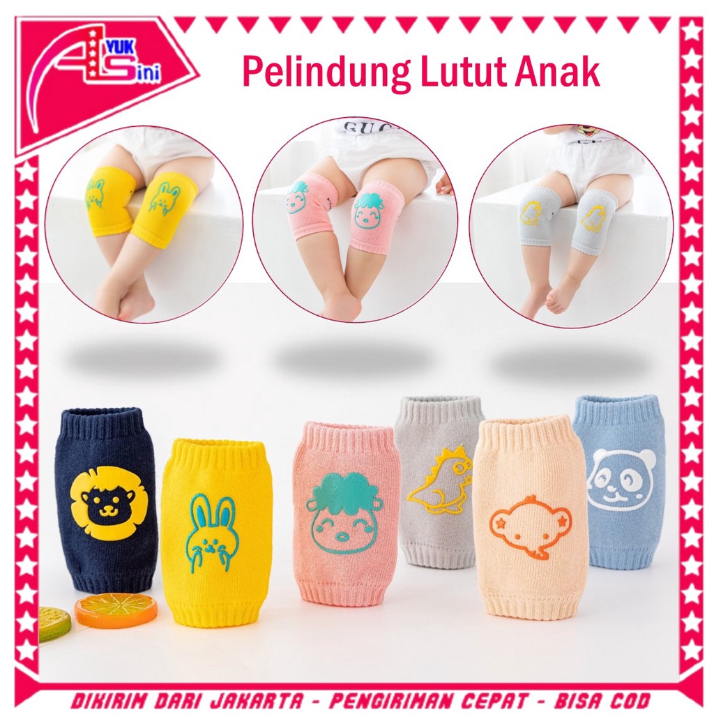 Jual AS Pelindung Lutut Bayi Anti Slip Motif Animal Baby Kneepad ...