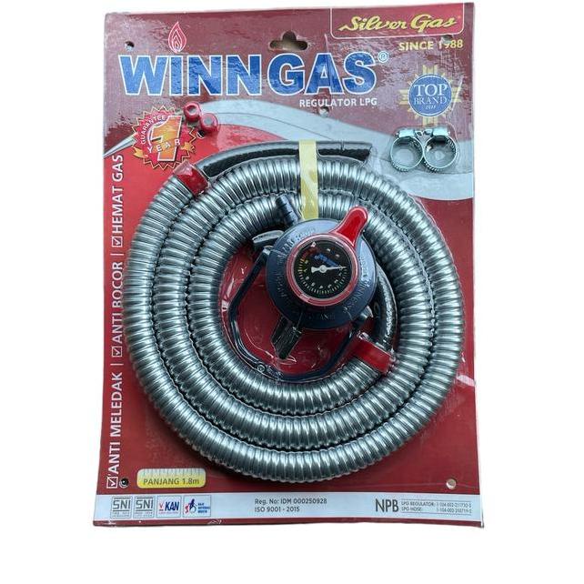 Jual Regulator Kompor Gas- Paket Selang Winn Gas W900 Meter Garansi 5 ...