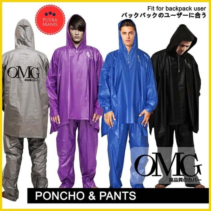 Jual Jas Hujan Karet PVC Jubah Ponco not eiger rosida Mantol mantol OMG ...