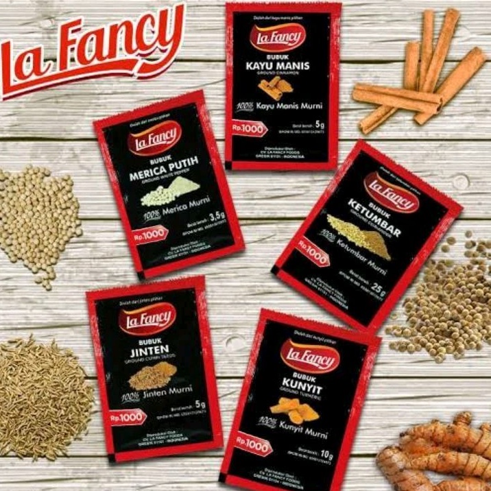Jual BUMBU DAPUR LA FANCY|BUMBU REMPAH BUBUK SACHET | Shopee Indonesia