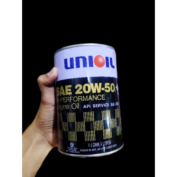 Jual Oli Union Unioil Gold 1 Liter SAE 20W-50 Original | Shopee Indonesia