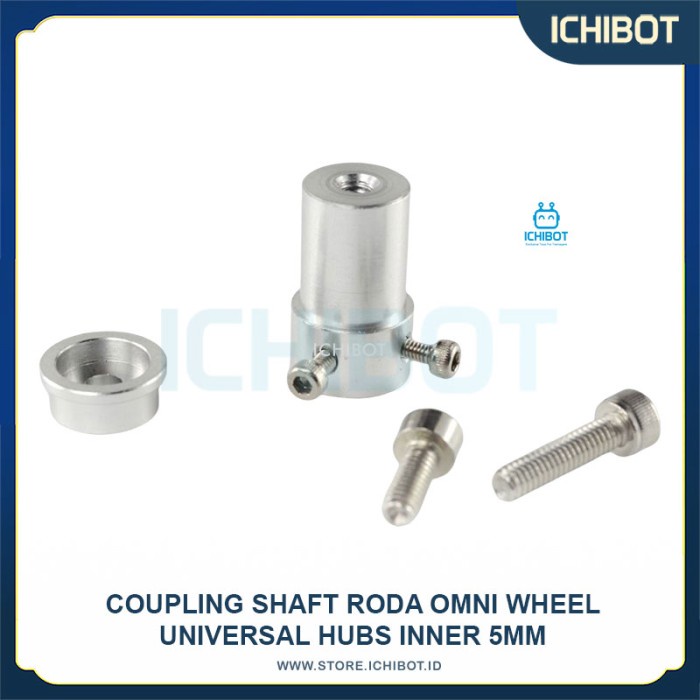 Jual Coupling Shaft Roda Omni Wheel Universal hub inner 5mm Omniwheel ...