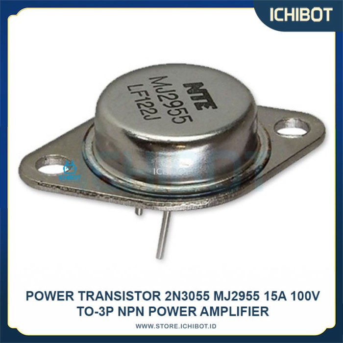 Jual Power Transistor 2N3055 MJ2955 15A 100V TO-3P NPN Power Amplifier ...