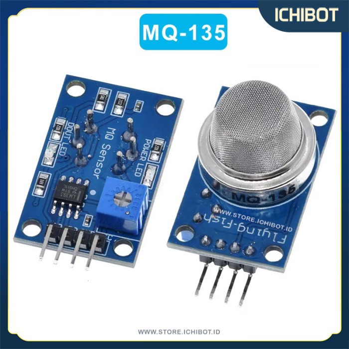 Jual Sensor MQ-135 Air Quality Detection Sensor Kualitas Udara | Shopee ...