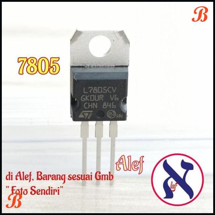 Jual | SLD | TRANSISTOR REGULATOR L7805CV L 7805 CV IC ST | Shopee Indonesia