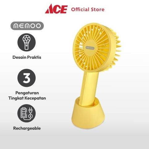 Jual Ace - Memoo Kipas Angin Portable Rechargeable - Kuning | Shopee ...