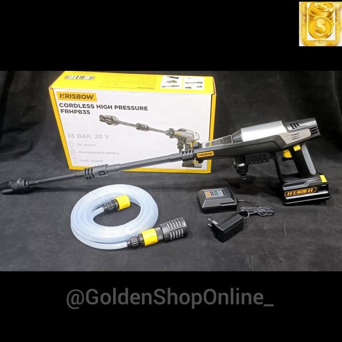 Jual Mesin Jet Steam Krisbow High Pressure Cleaner 35 Bar Cordless ...