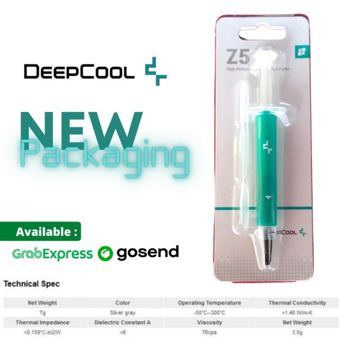 Jual Thermal Paste Deepcool Z5 - Pasta Untuk Processor | Shopee Indonesia
