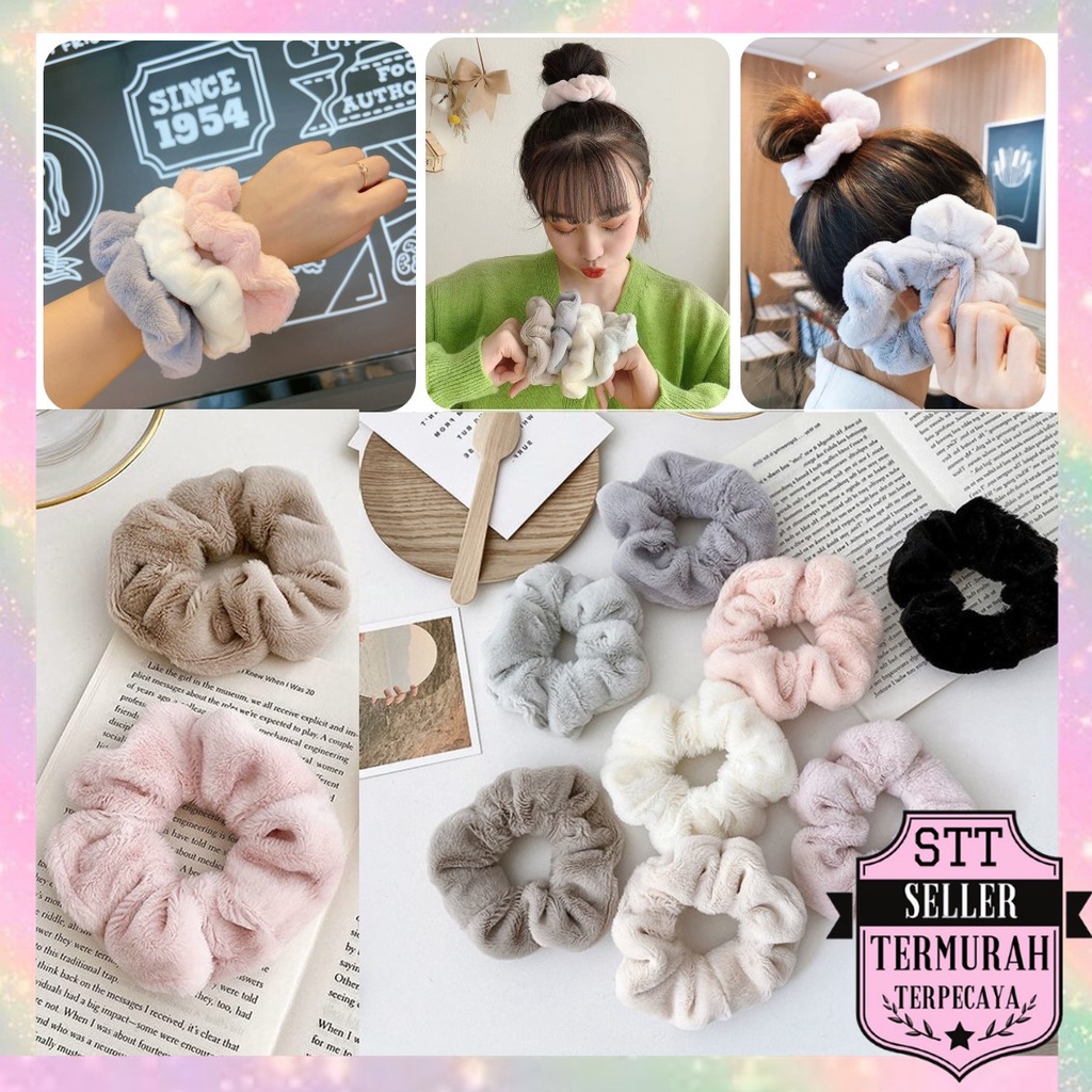 Jual STT Ikat Rambut Scrunchie Hijab Gelang Hairband Kunciran Lingkar ...