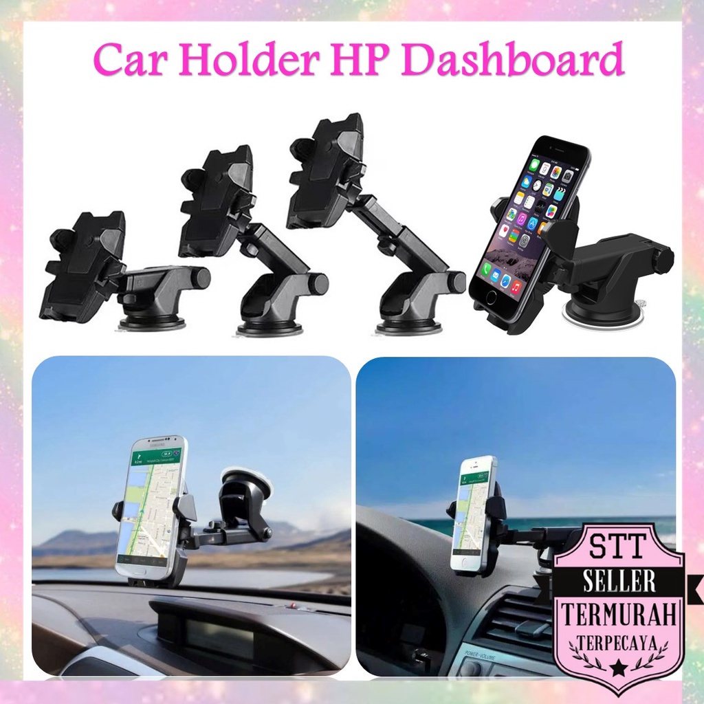Jual STT Car Holder HP Dashboard Mobil Universal Kotak Segitiga Mount ...