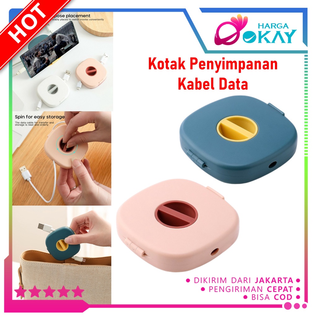 Jual HO Kotak Penyimpanan Kabel Data Plus Docking Handphone Tempat ...