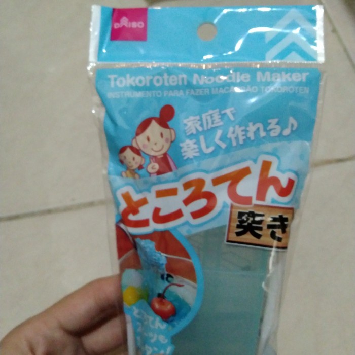 Jual Japan Daiso biru tokoroten jelly noodle maker pemotong agar agar ...