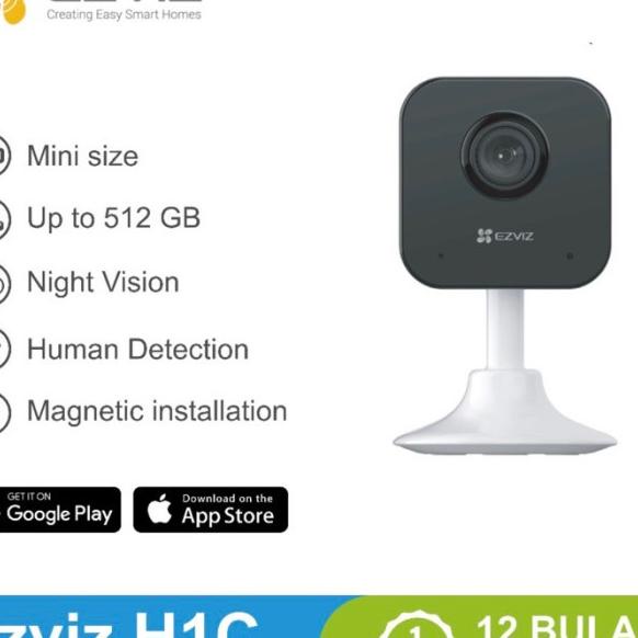 Jual Ezviz Camera Cctv Wifi Ip H1C 1080P Cctv Wireless Ezvis H1C 2Mp ...