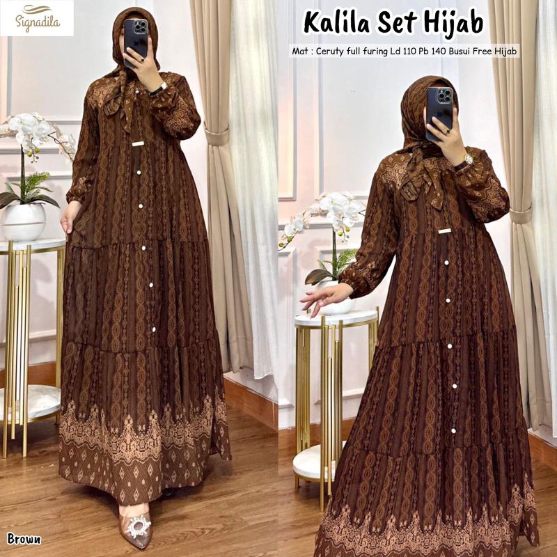 Jual KALILA SET JILBAB by Signadila Realpict | Shopee Indonesia